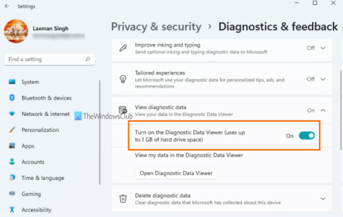 How To Enable And Use Diagnostic Data Viewer In Windows 1110