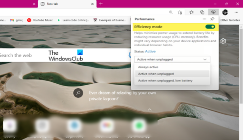 How to Disable or Enable Efficiency Mode in Microsoft Edge