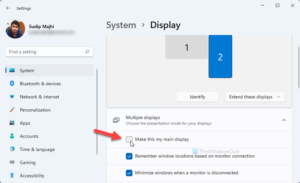 How to make a program open on a specific monitor in Windows 11