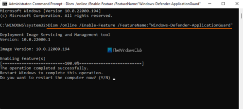How to Enable Microsoft Defender Application Guard on Windows