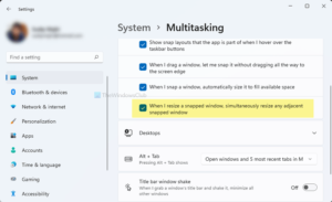 How to use Multitasking in Windows 11