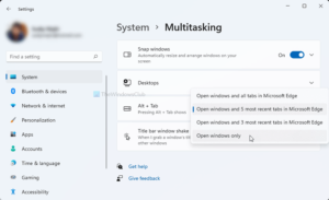 How to use Multitasking in Windows 11