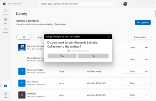 How to Pin any App or Game to Taskbar using Microsoft Store