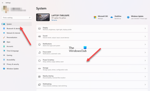 How to change Sleep settings on Windows 11
