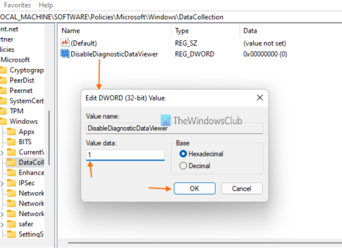 How to disable Diagnostic Data Viewer in Windows 11