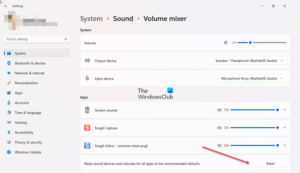 How to reset App Volume and Device Preferences in Windows 11