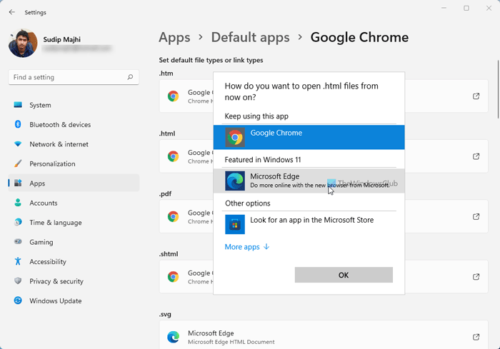 How to reset all File Associations to default in Windows 11