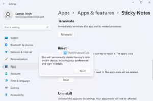 Sticky Notes stuck on Loading Sticky Notes
