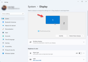 Set different Display Scaling level for Multiple Monitors in Windows 11