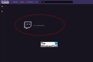 Twitch Error Loading Data [Fix]
