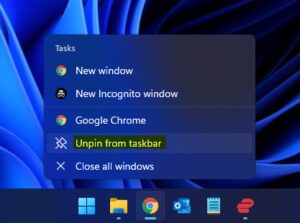 How to Pin or Unpin Icons to Taskbar or Start Menu in Windows 11