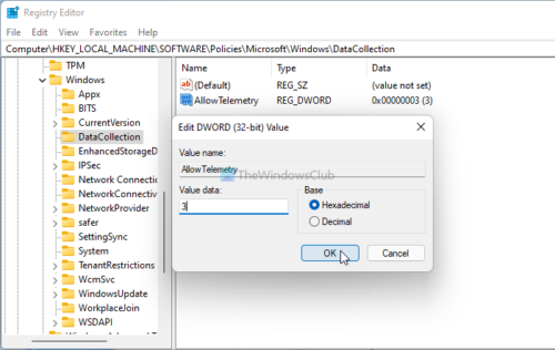 Your organization prevents sending optional diagnostic data to Microsoft