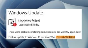 Fix 0x80244018 Windows Update Error