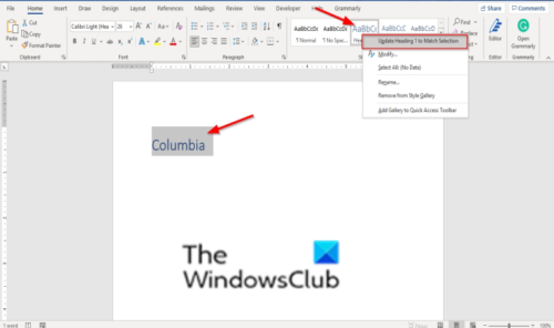 How to Customize and Create a new Style in Word