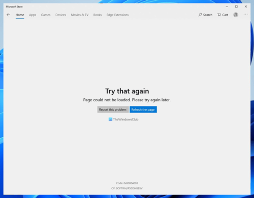 Fix 0x80070005 Microsoft Store app error