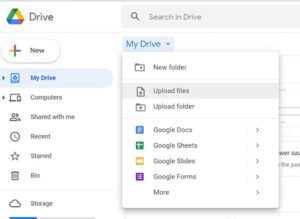 How to move a file from OneDrive to Google Drive