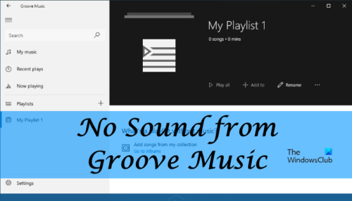 Troubleshoot Groove Music crashes on Windows 11/10