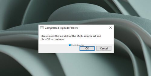 Fix Please Insert The Last Disk Of The Multi Volume Set Error