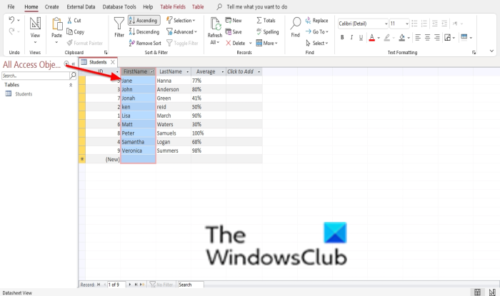 How to Sort and Filter Records in Microsoft Access