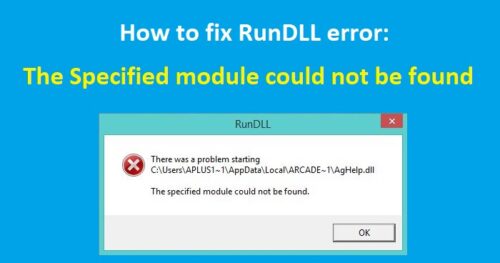 There was a problem starting file, Specified module could not be found