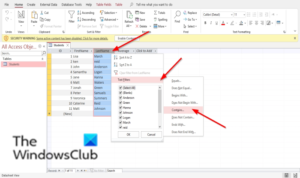How to Sort and Filter Records in Access