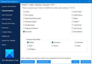 Image Gallery for Ultimate Windows Tweaker 5 for Windows 11
