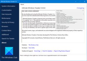 Image Gallery for Ultimate Windows Tweaker 5 for Windows 11