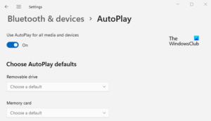 Bluetooth & devices Settings in Windows 11