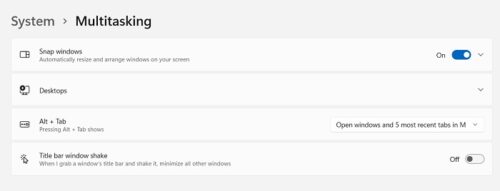 System Settings in Windows 11 explained