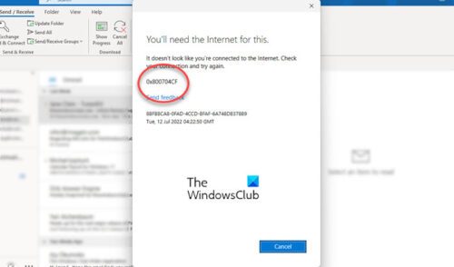 You'll need the Internet for this, Error 0x800704CF [Fix]