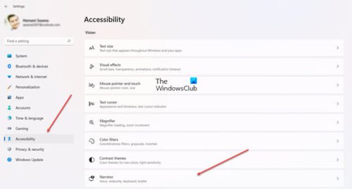 Change Default Audio Output Device for Narrator in Windows 11