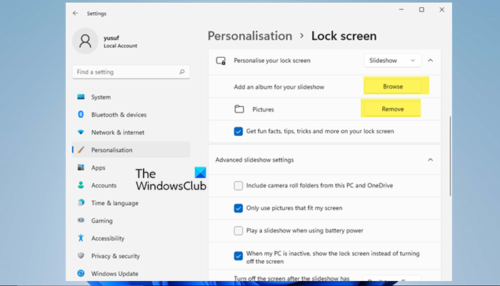 Lock Screen slideshow not working in Windows 11/10