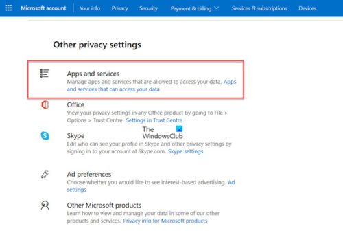 How to harden Microsoft Account Privacy Settings