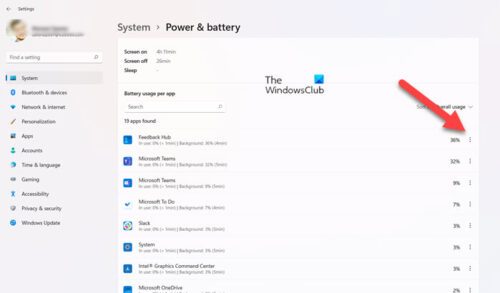Laptop Battery draining fast in Windows 11
