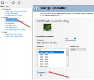 How to create and set Custom Resolution on Windows 11