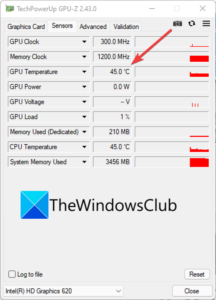 How to check the GPU Temperature in Windows 11/10
