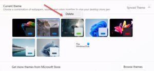 How to create, save, use, delete Themes in Windows 11
