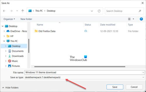 How to create, save, use, delete Themes in Windows 11