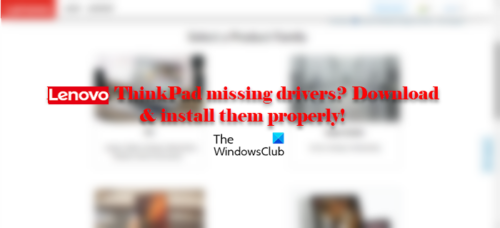 Lenovo ThinkPad missing drivers? Download & install them!