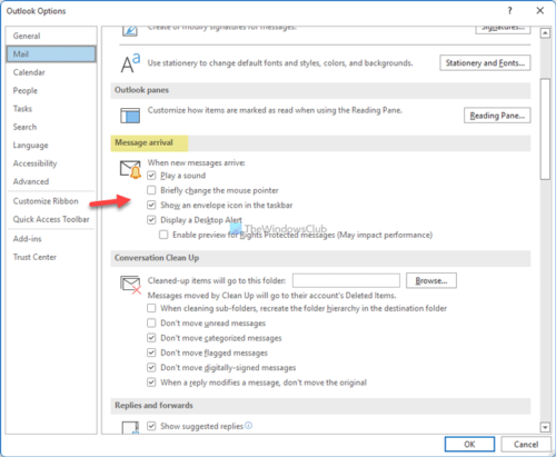 Outlook notifications not working on Windows 11