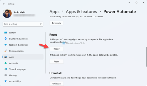 Power Automate needs an update but we're unable to apply the update