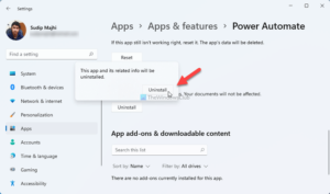 Power Automate needs an update but we're unable to apply the update