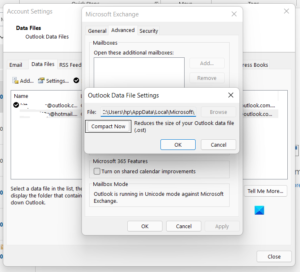 Fix The set of folders cannot be opened Outlook error