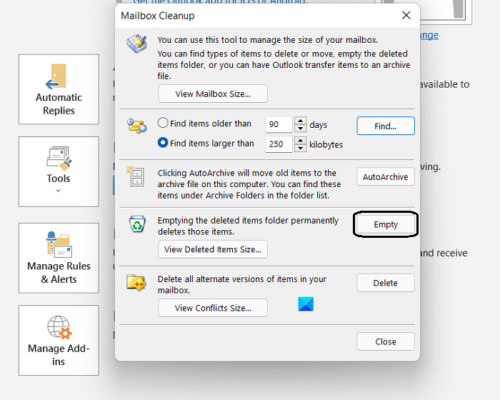 Fix The set of folders cannot be opened Outlook error