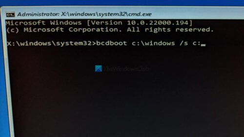 How to repair the EFI bootloader in Windows 11