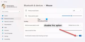 Windows Mouse scrolling automatically up or down