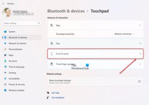 Reverse Mouse and Touchpads scrolling direction in Windows 11