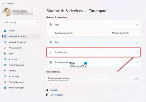 Reverse Mouse and Touchpads scrolling direction in Windows 11