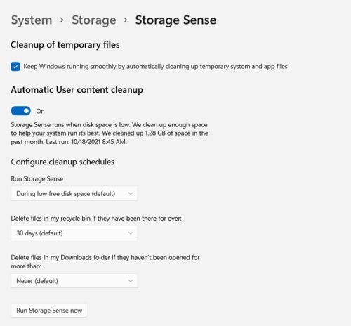 System Settings in Windows 11 explained
