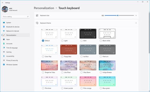Windows 11 Personalization Settings to customize your PC
